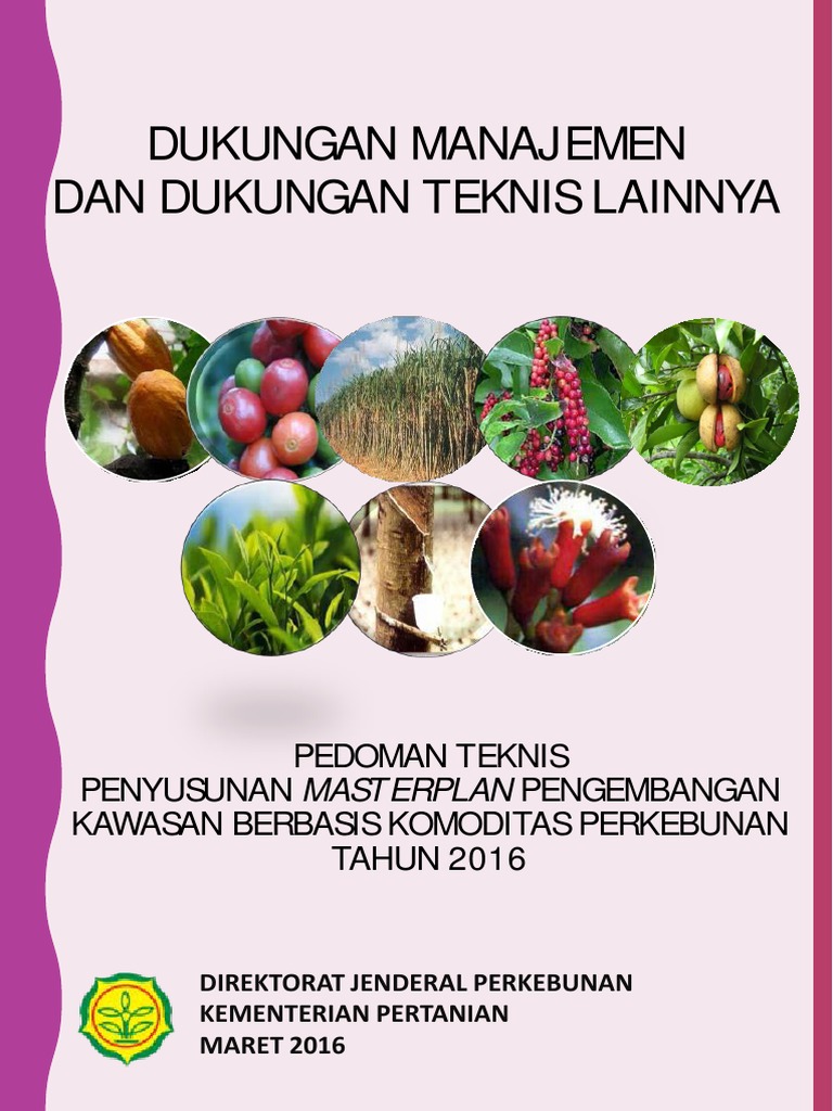 Pedoman Masterplan Perkebunan | PDF