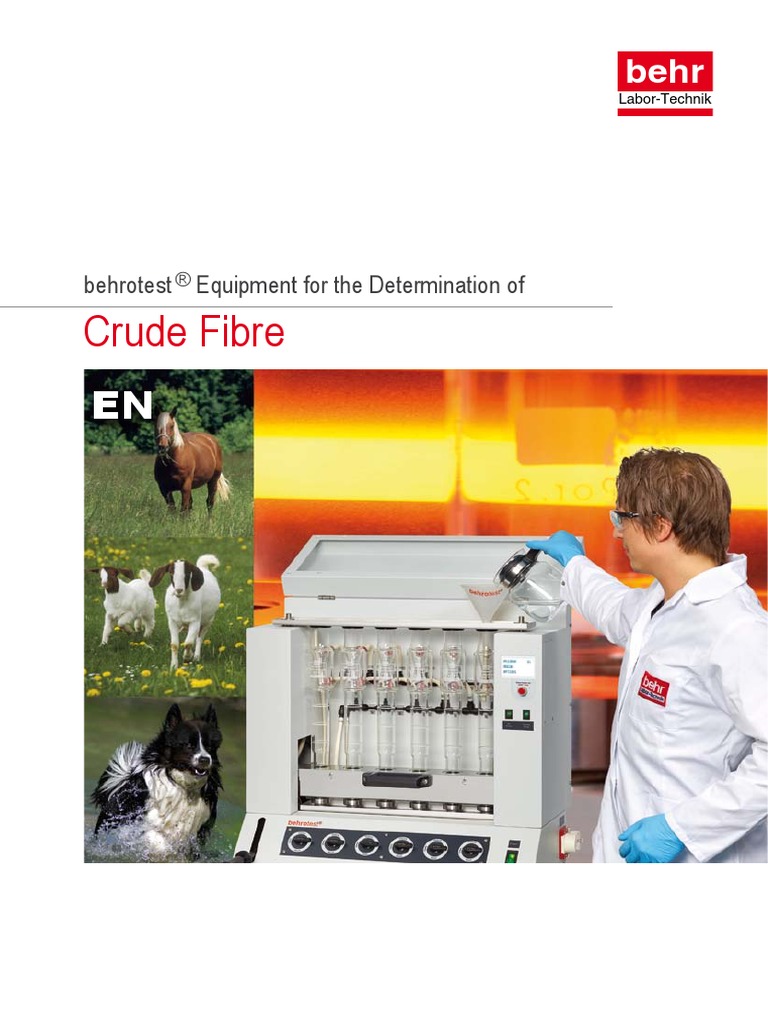 Crude Fibre: Behrotest Equipment For The Determination of | PDF ...