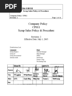 SOP Scrap | PDF | Scrap | Waste Management