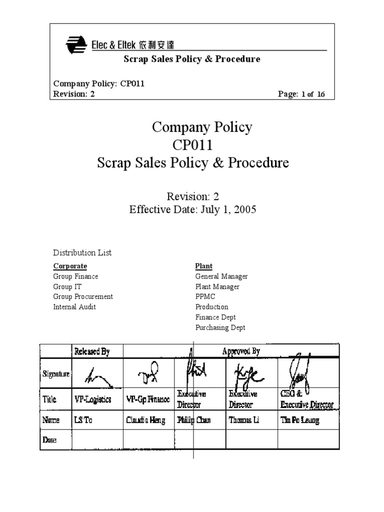 CP011 Eng Scrap | PDF | Scrap | Receipt