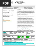 Grade 9 Religious Education Plan | PDF | Gospels | Jesus