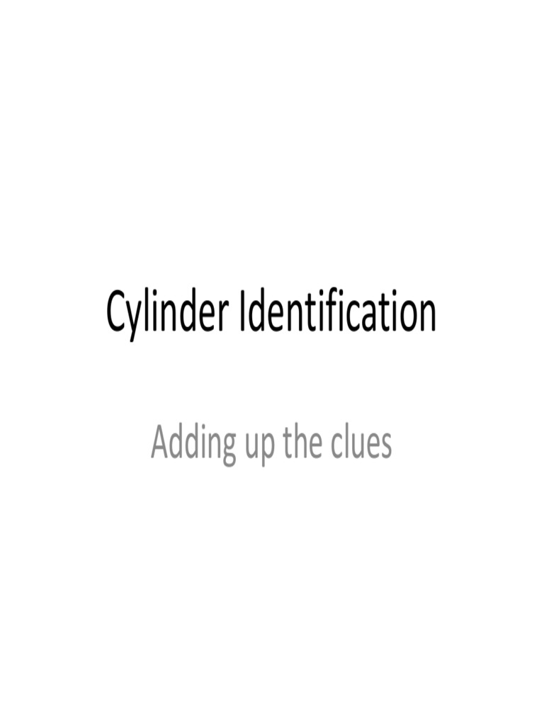 Cylinder Identification Guide | PDF | Gases | Valve