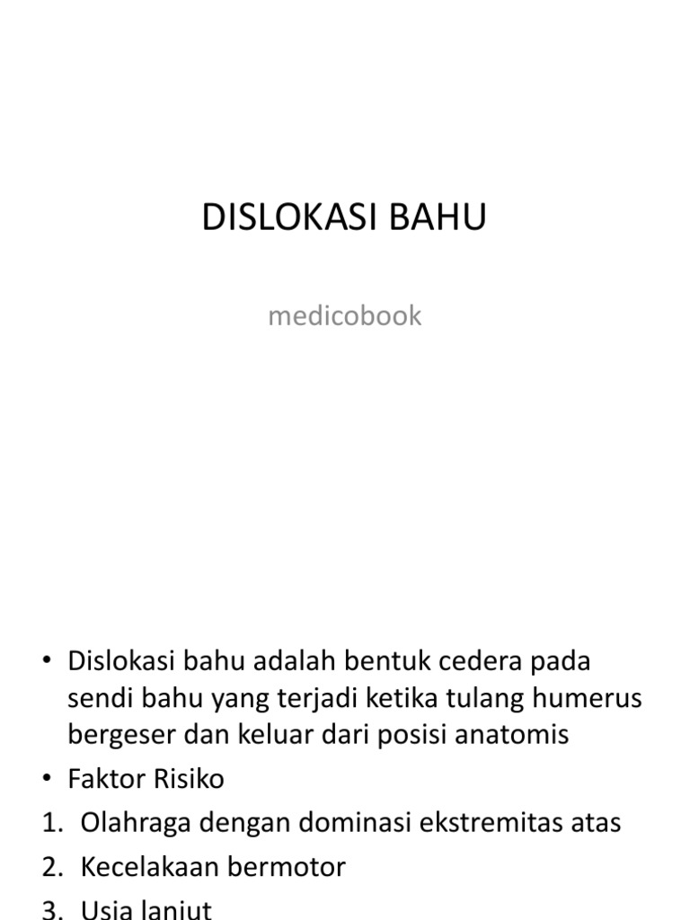Dislokasi Bahu | PDF