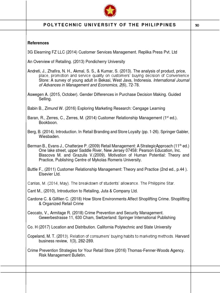 References | PDF | Retail | Marketing