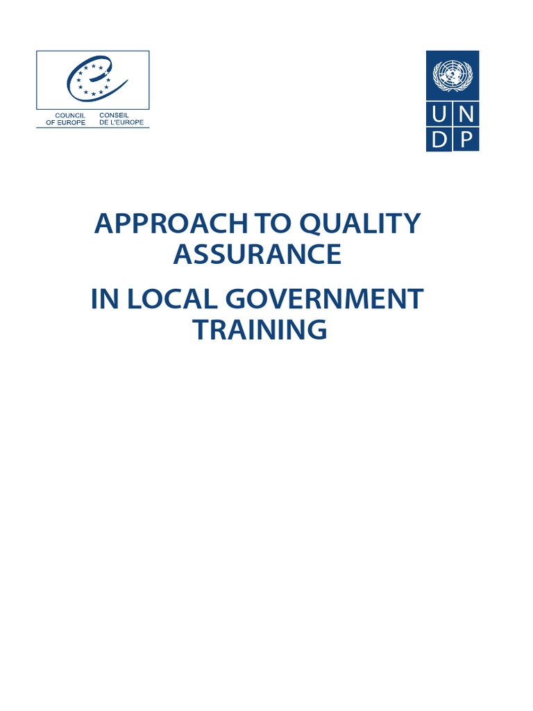 Approach To Quality Assurance in Local Governance Training PDF | PDF ...