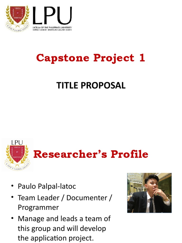 Capstone Project 1: Title Proposal | PDF | Medical Record | Physical ...