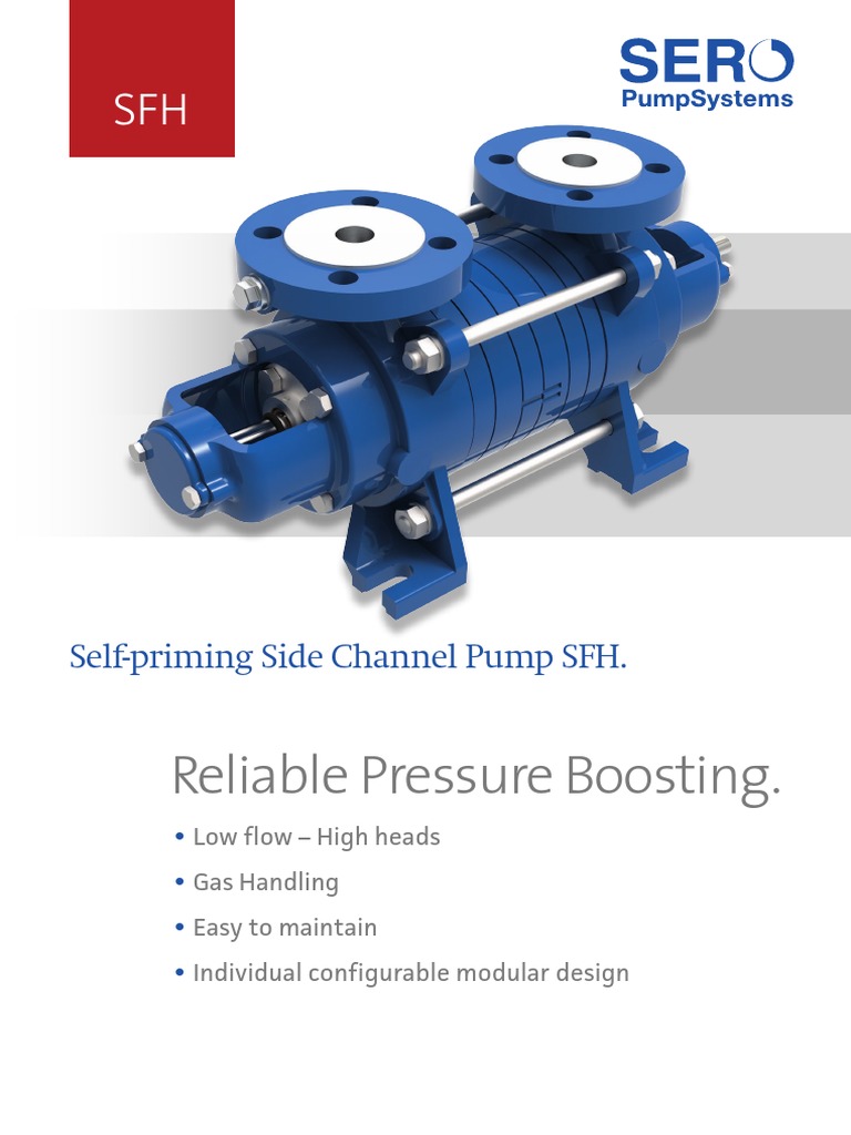Reliable Pressure Boosting.: Self-Priming Side Channel Pump SFH | PDF ...