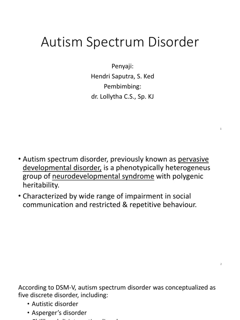 Autism Spectrum Disorder | PDF | Autism Spectrum | Autism