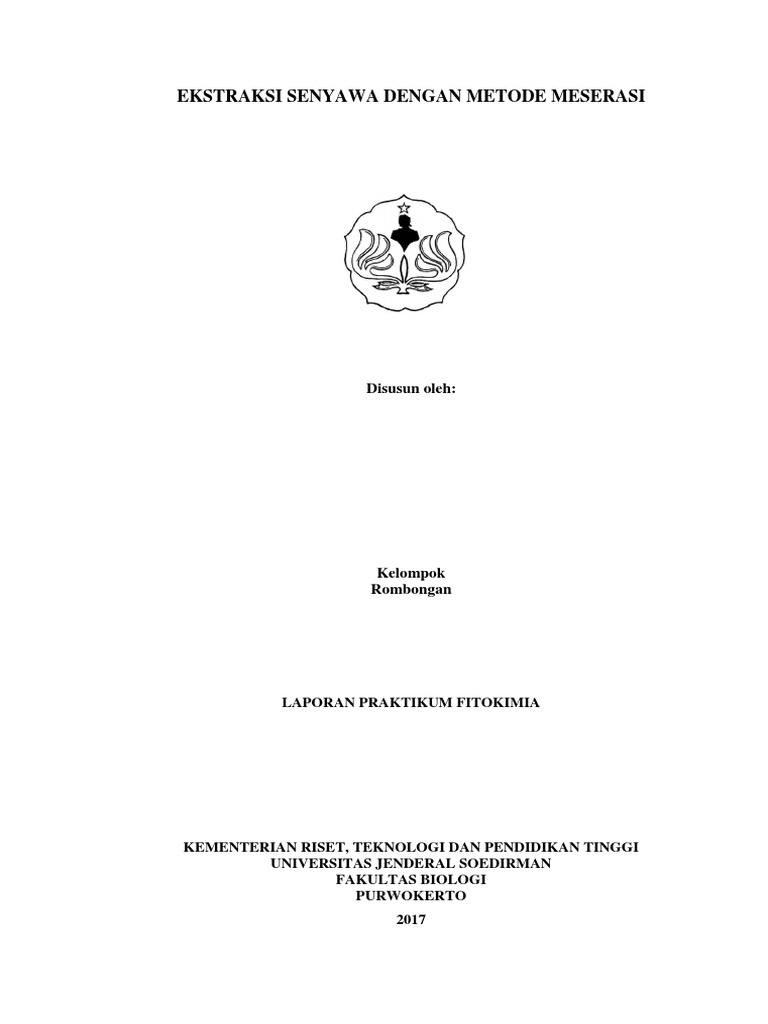 Ekstraksi Dengan Metode Maserasi | PDF