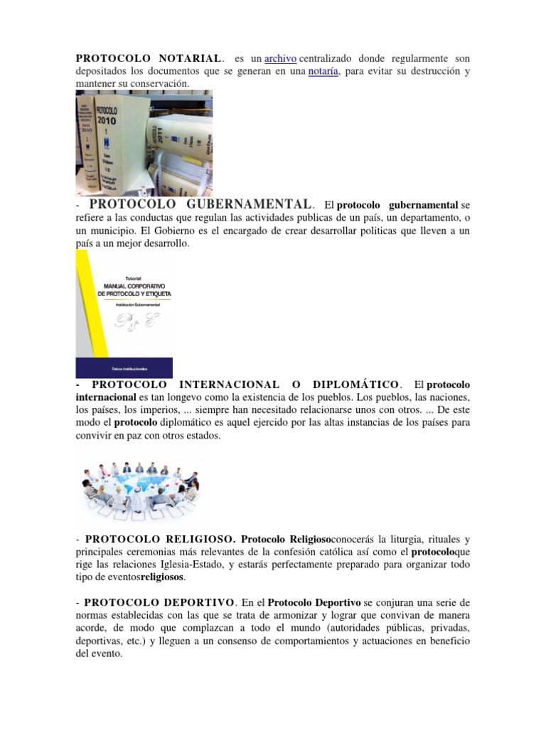 Protocolo Notarial | Descargar gratis PDF | Gobierno