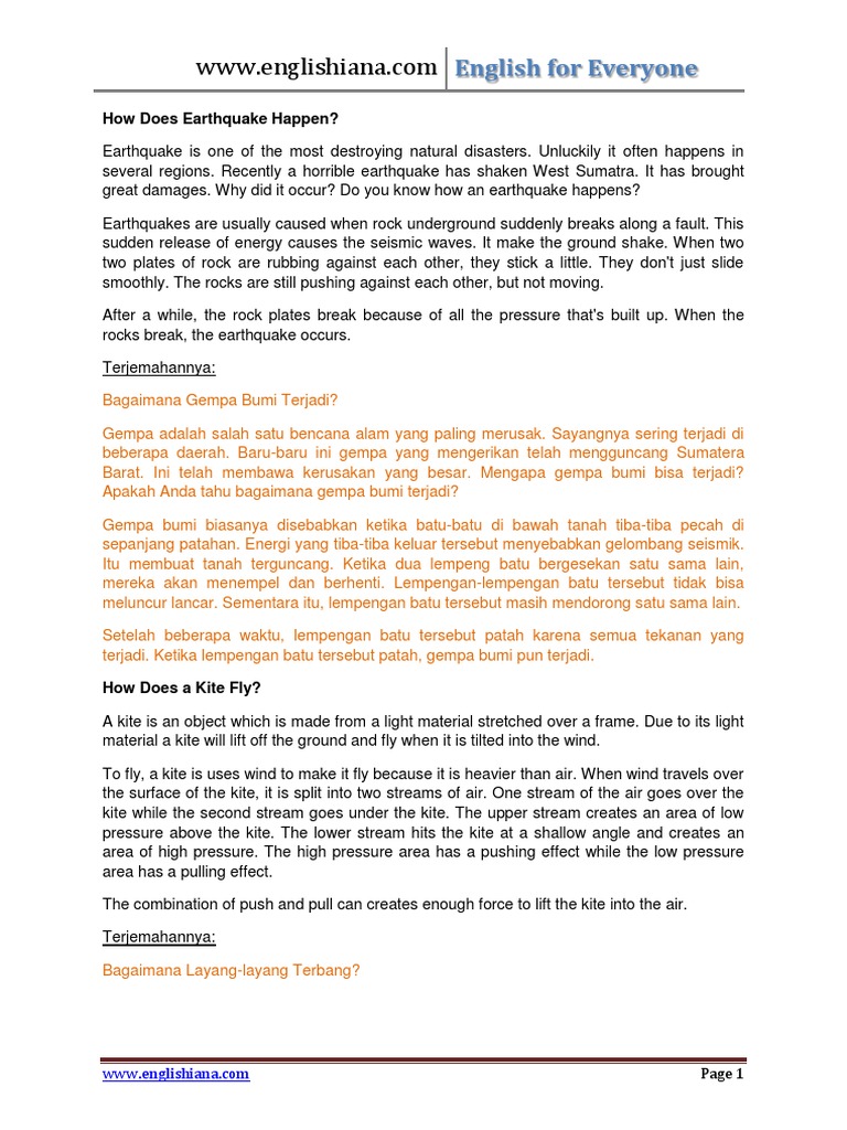 20 Contoh Explanation Text | PDF