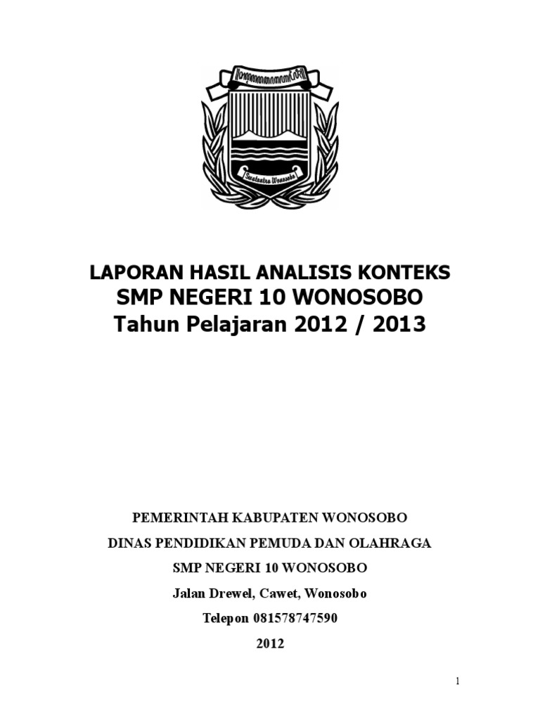 Analisis Konteks SMP Contoh | PDF