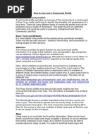 1 What Is A Community Profile?: Development of Community Profiling ...