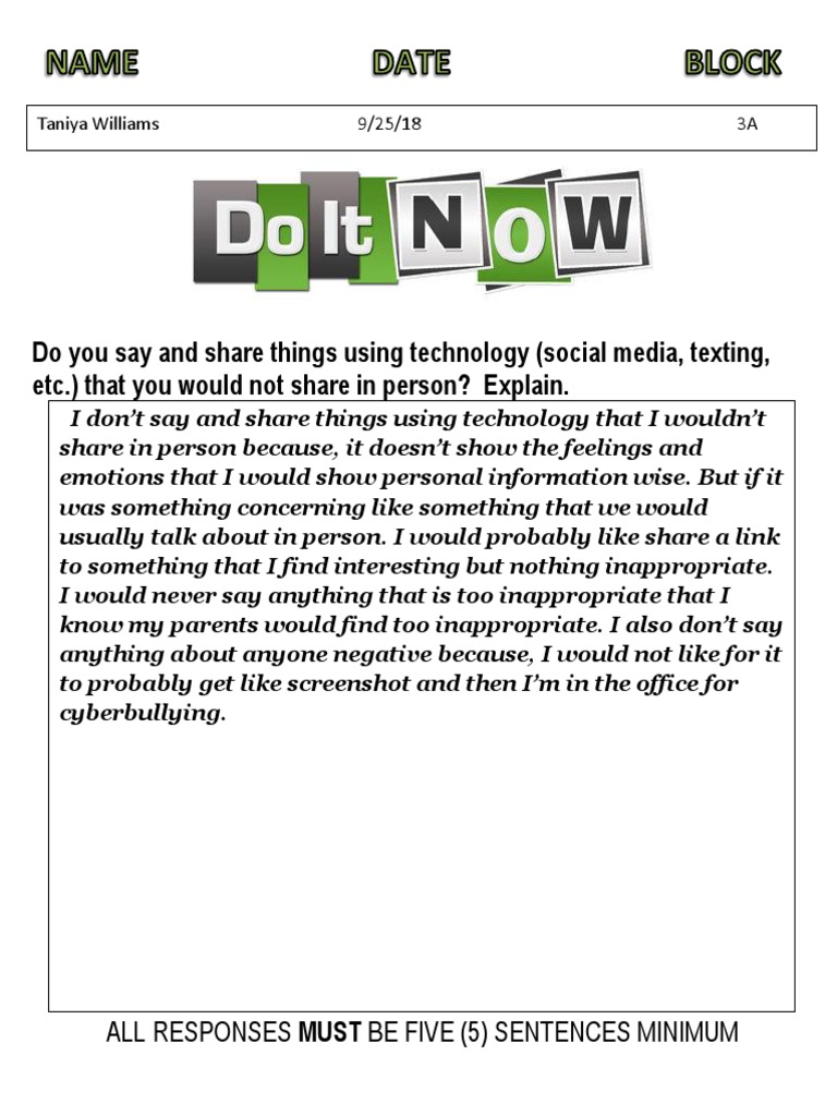 Do It Now 1 | PDF | Games & Activities | Wellness