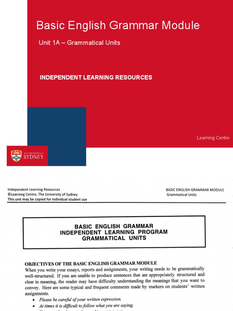 Basic English Module PDF | PDF | Language Acquisition | Symbols