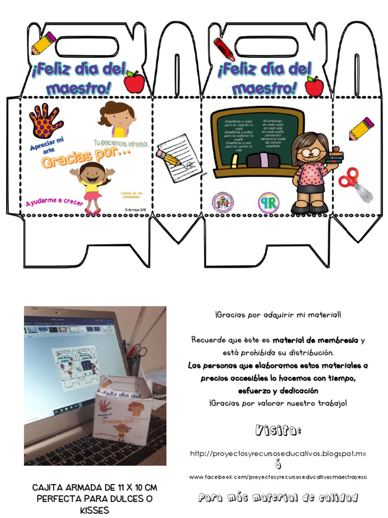 Cajita Feliz Dia Del Maestro Pdf Pdf
