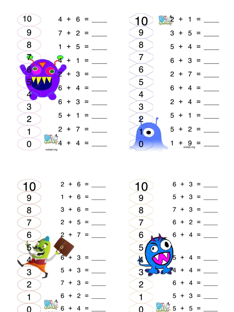 Cuaderno de sumas y restas inicial