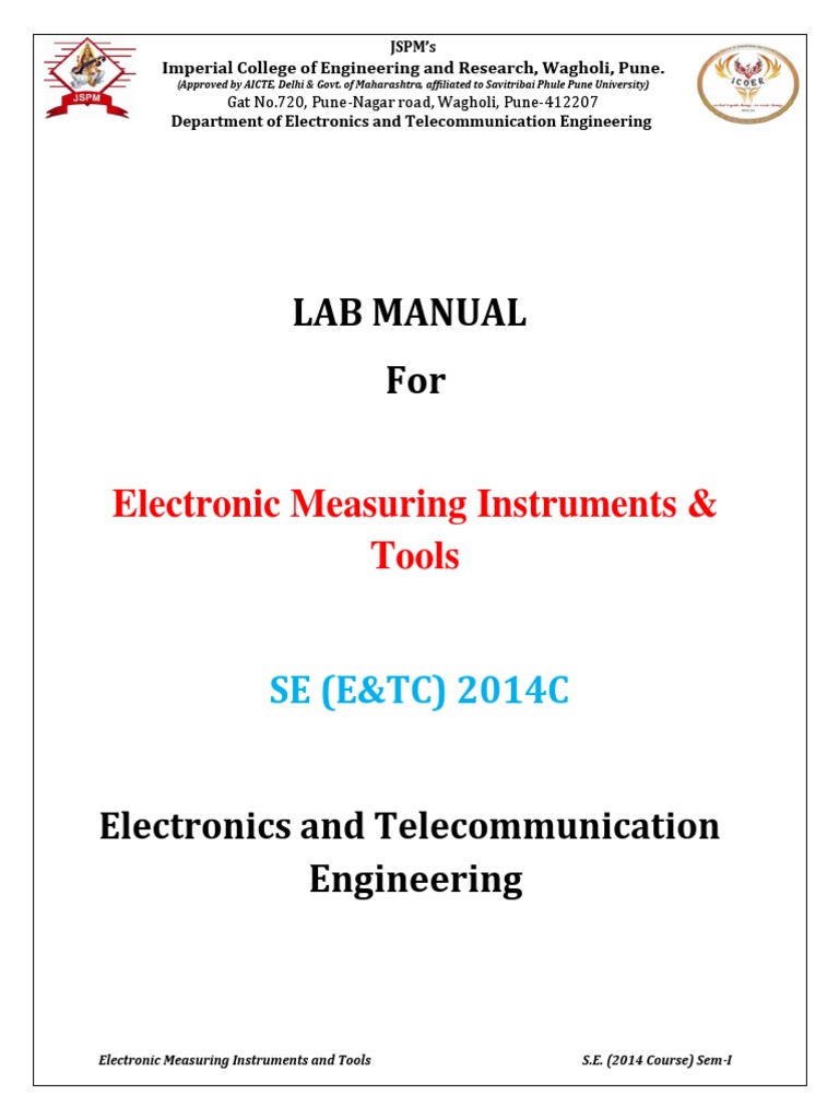 EMIT LAB MANUAL Final | PDF | Analog To Digital Converter | Sampling (Signal Processing)