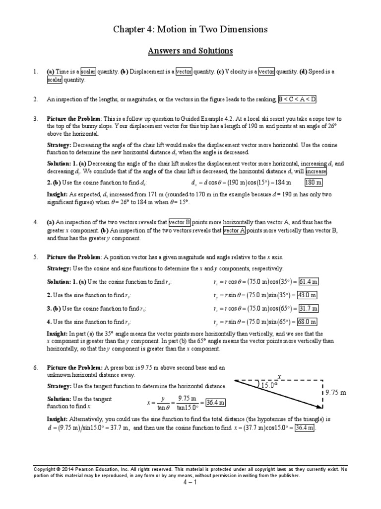 Chapter 4 Physics PDF | PDF | Trigonometric Functions | Euclidean Vector