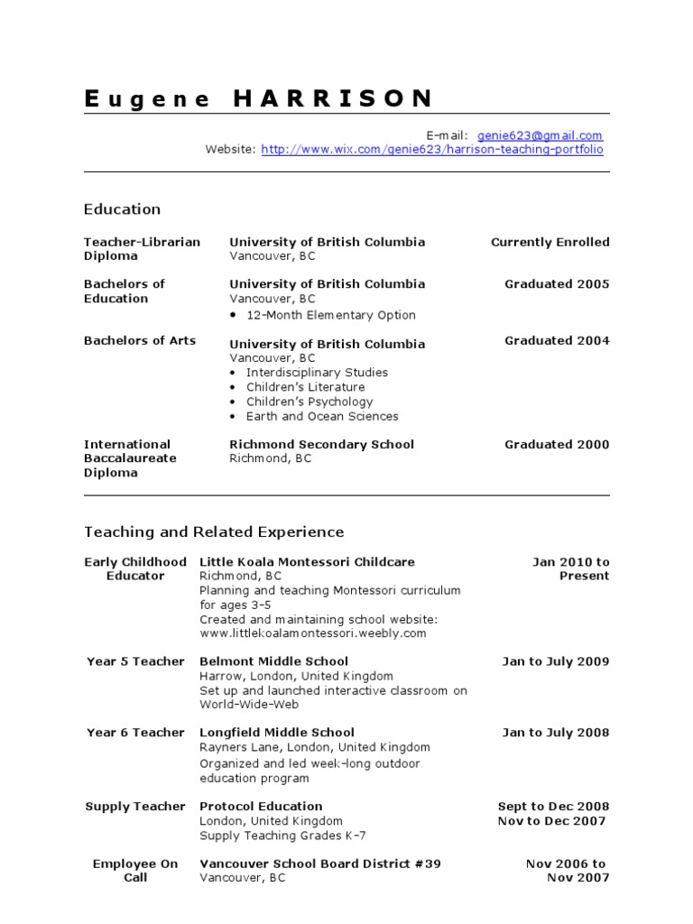 Eugene Teaching Resume SCRBD | PDF | Teachers | Learning Styles