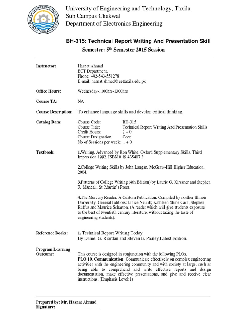 NEW Technical Report Writing and Presentation Skill Clo (3) | Speed ...