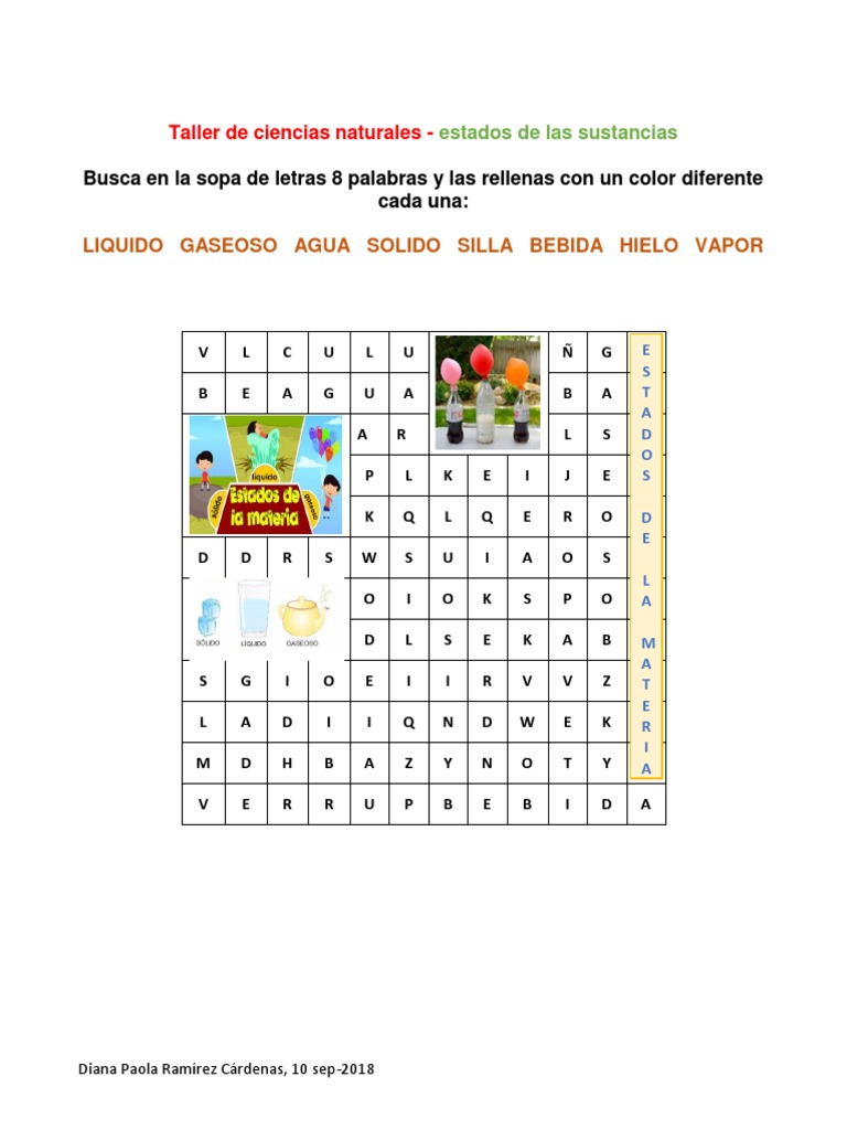 Taller de Ciencias Naturales - : Busca en La Sopa de Letras 8 Palabras ...