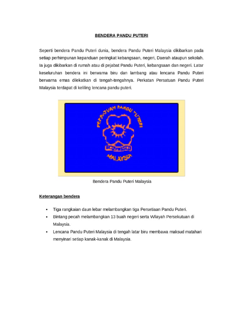 Bendera Pandu Puteri | PDF