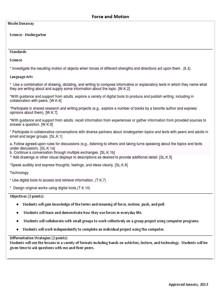 5e Lesson Plan 1 | PDF | Educational Assessment | Rubric (Academic)