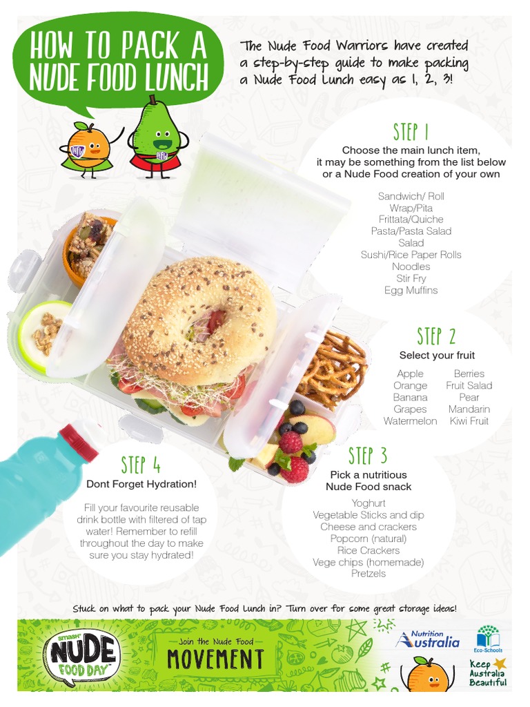 How To Pack A Nude Food Lunch | PDF | Lunch | Fruit