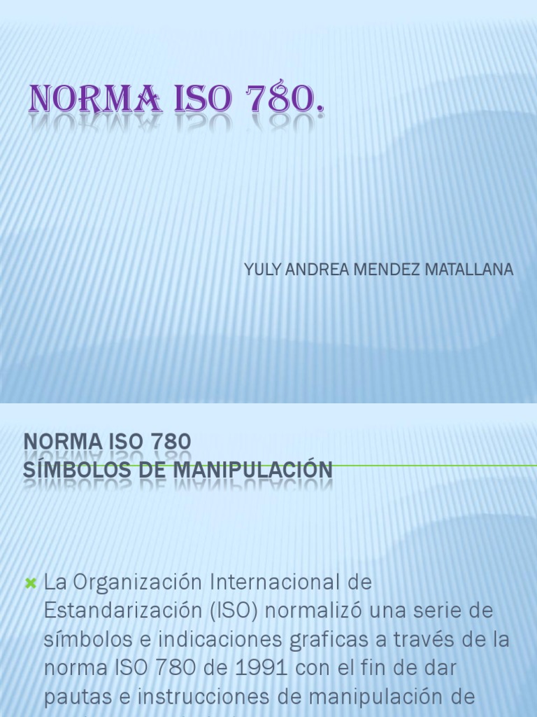 Norma ISO 780 | PDF