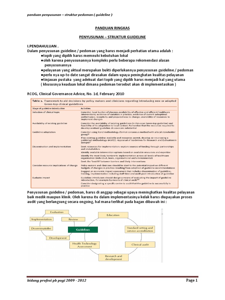 Panduan Penyusunan Dan Struktur Guideline | PDF | Uji Coba Terkontrol ...