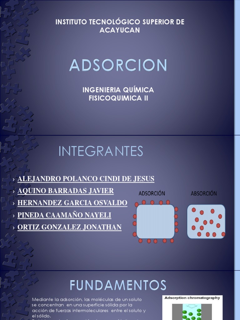 ADSORCION | PDF | Adsorción | Química Física