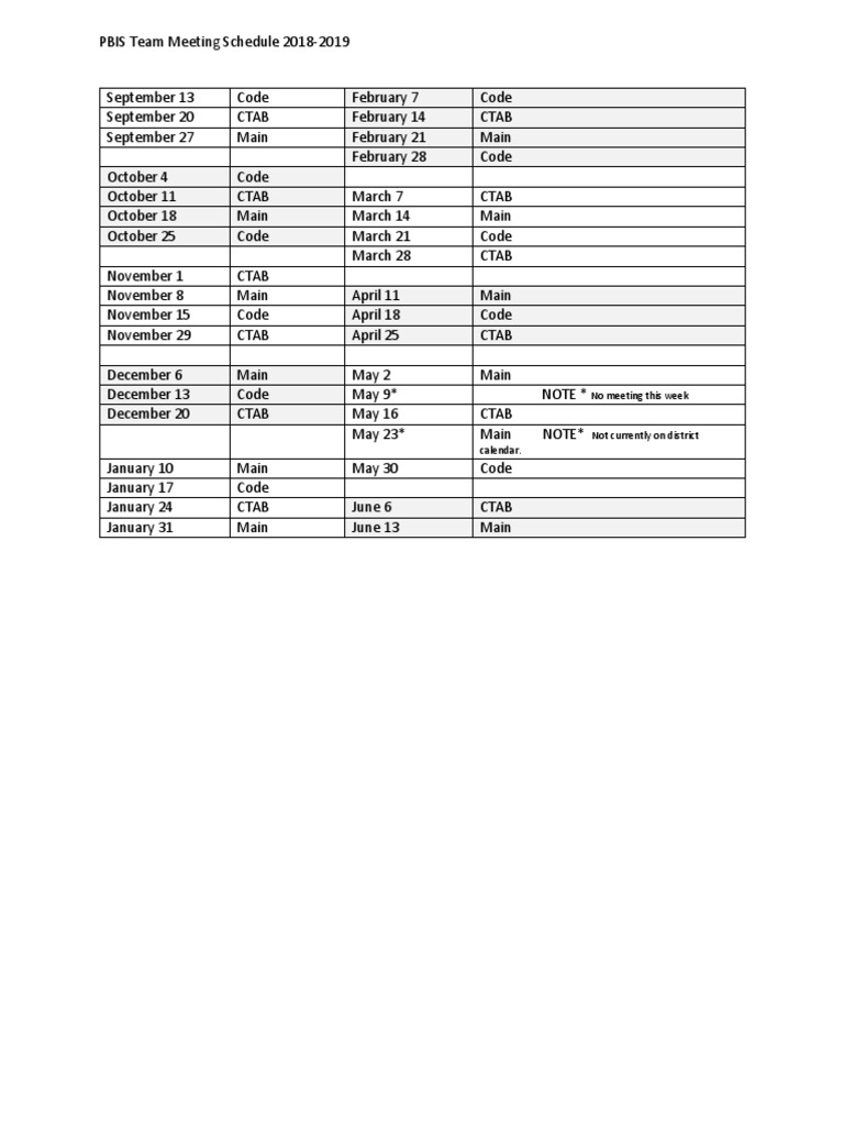 No Meeting This Week | PDF