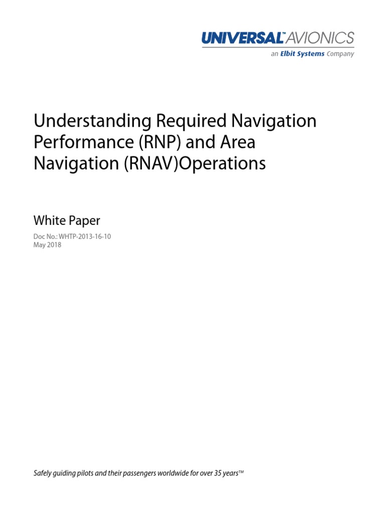 Understanding Required Navigation Performance (RNP) and Area Navigation ...