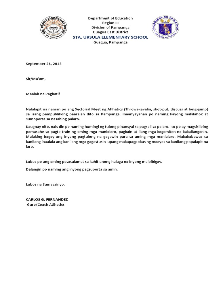 Solicitation Letter | PDF