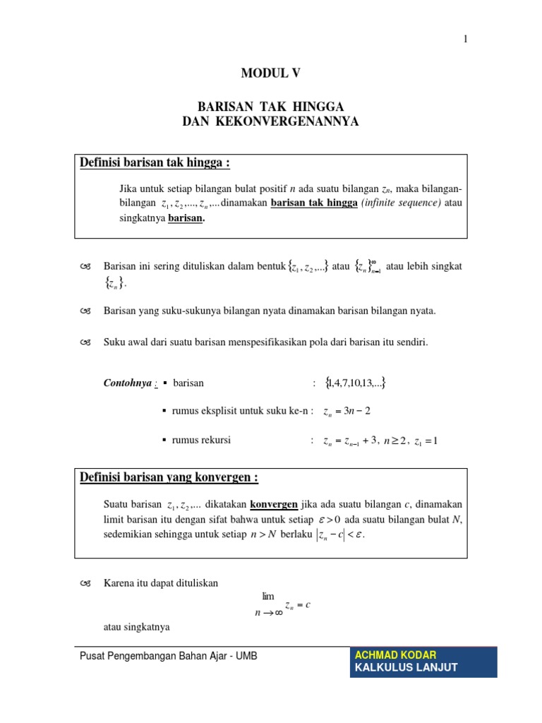 Konvergen Dan Divergen | PDF