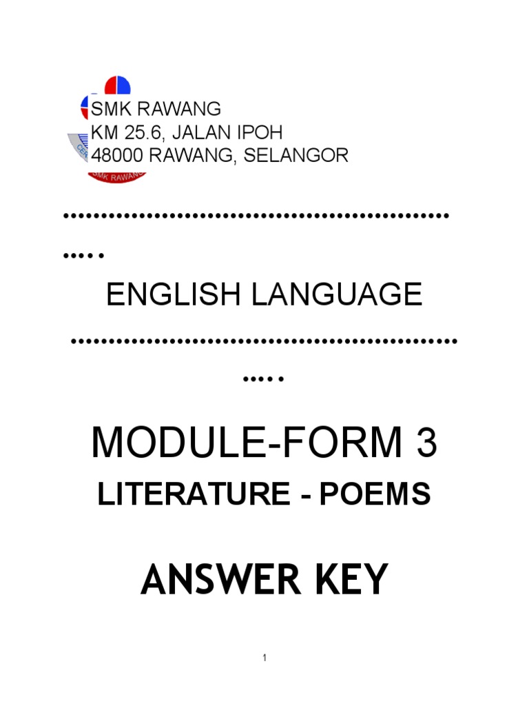 Form 3 Literature: Analyzing Poems | PDF | Red | Poison