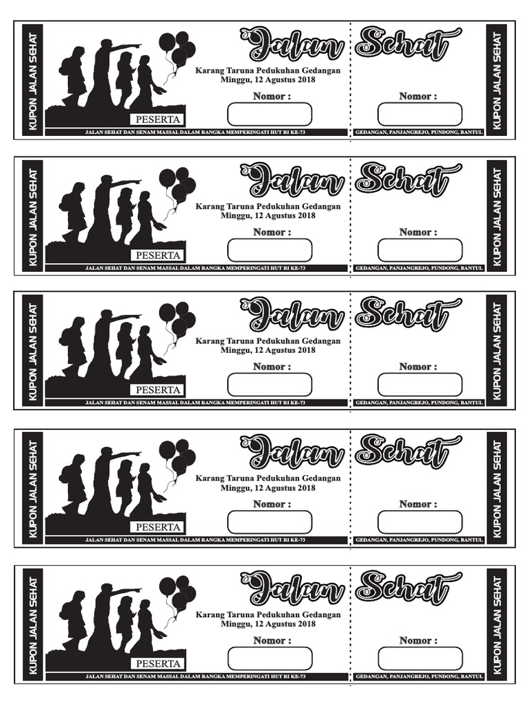 Kupon Jalan Sehat | PDF