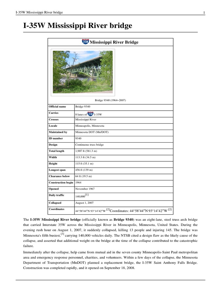 Bridge 9340: A Technical Document Detailing the Design, Construction ...