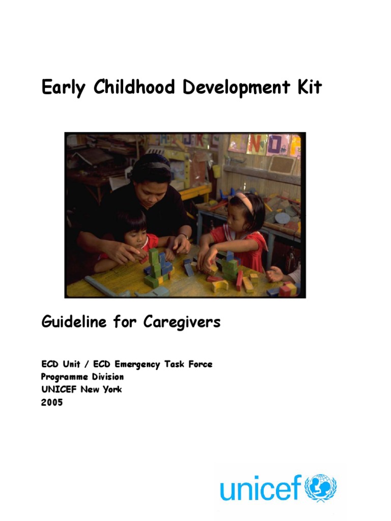 Early Childhood Development Kit: Guideline For Caregivers | PDF ...