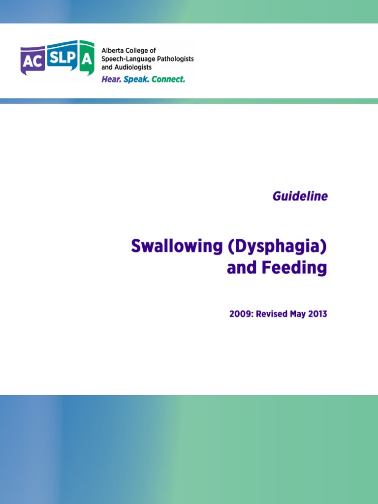 Swallowing (Dysphagia) and Feeding | PDF | Pneumonia | Speech Language ...