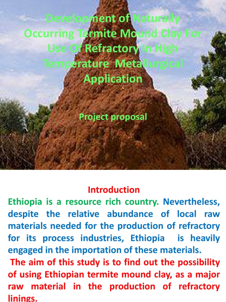 Development of Naturally Occurring Termite Mound Clay Edited | PDF ...