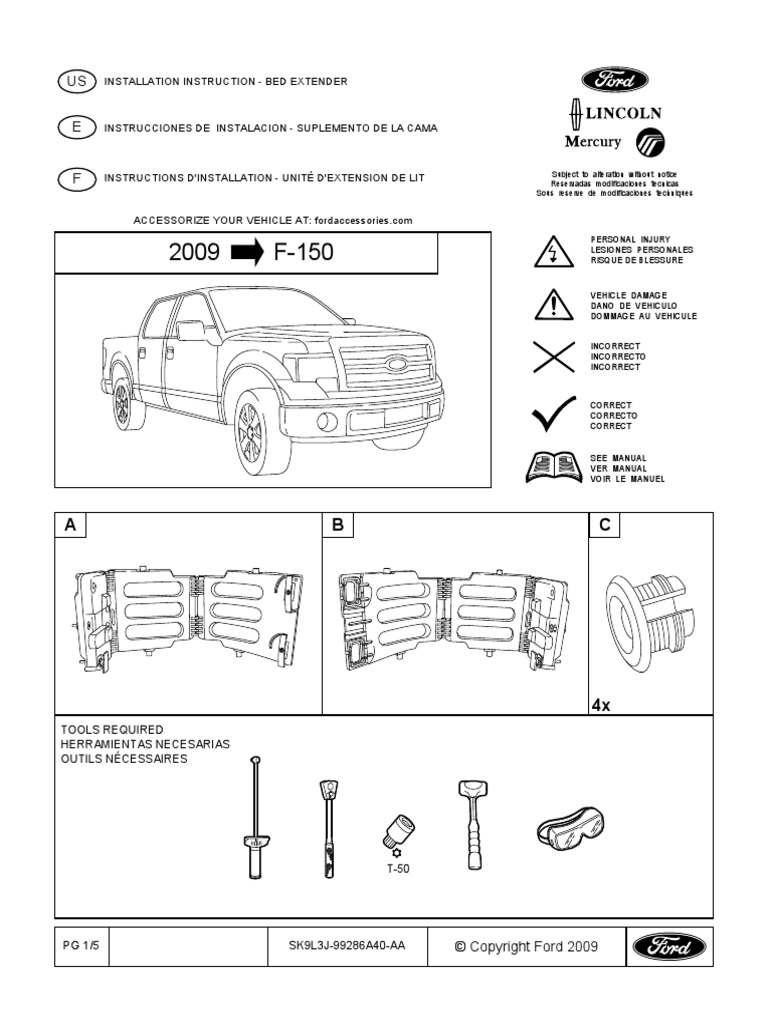 Bed Extender Installation Instructions | PDF | Vehicles | Nature