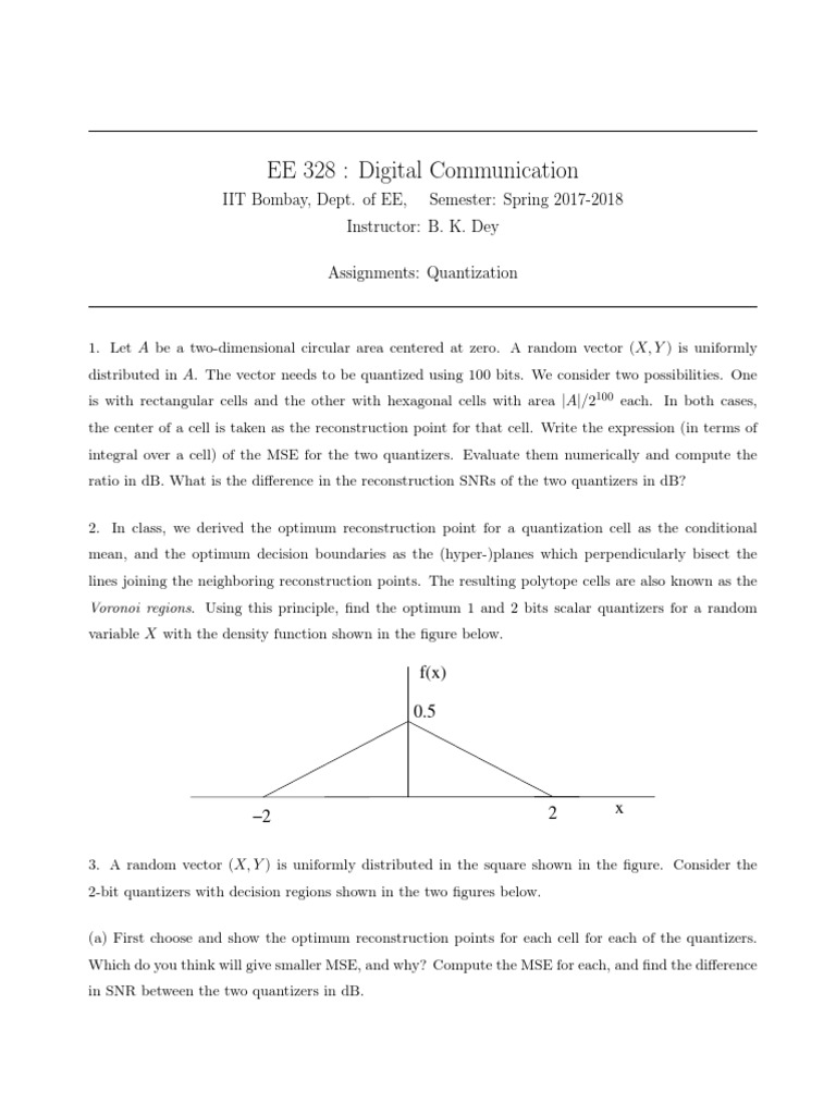Digital Communication Quantization Analysis | PDF | Signal To Noise ...