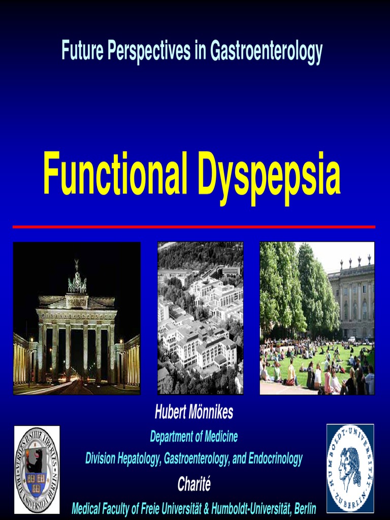 Functional Dyspepsia: Future Perspectives in Gastroenterology | PDF | Indigestion ...