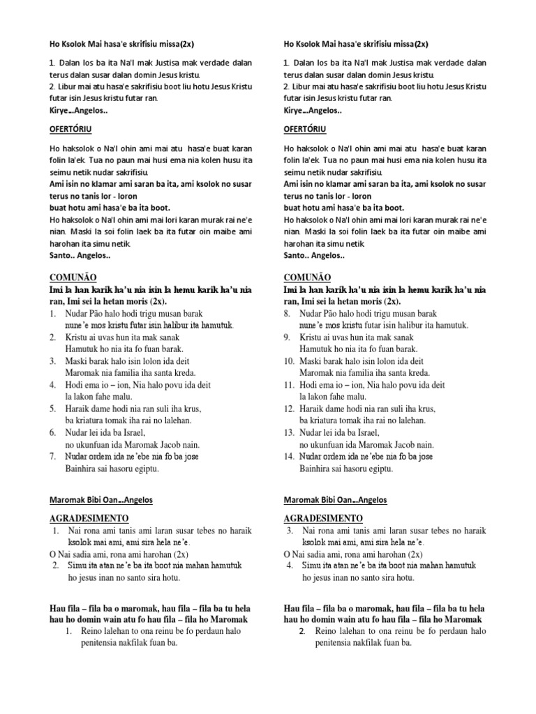 Ho Ksolok Mai Hasa | PDF