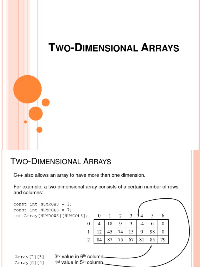 2d Arrays | PDF | Array Data Structure | Computer Data