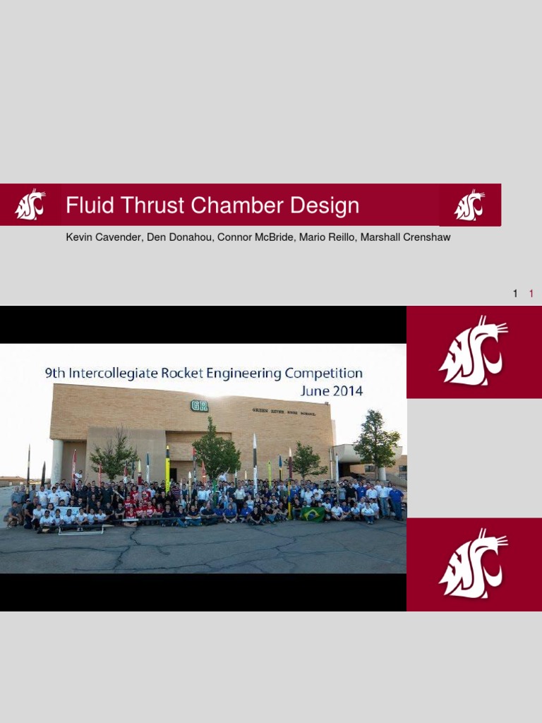 Fluid Thrust Chamber Design Guide | PDF | Rocket Engine | Liquid ...