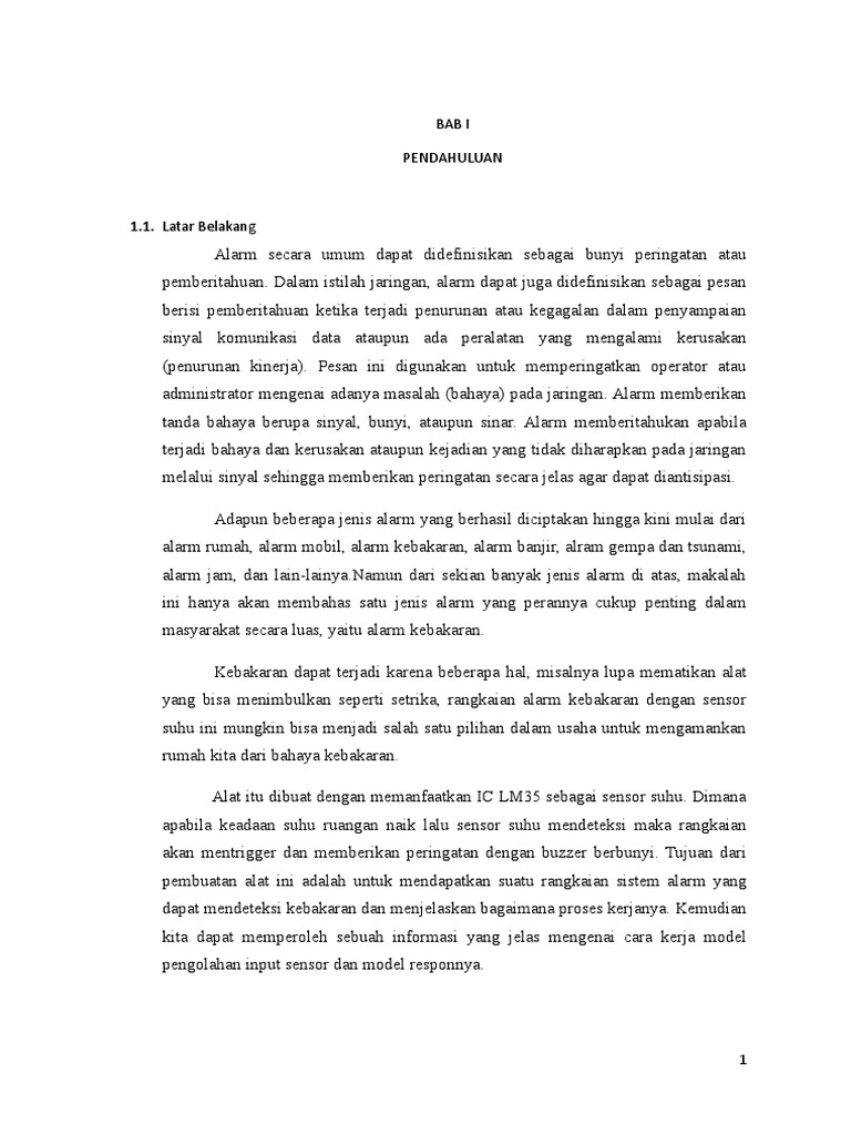 Proposal Alarm Otw | PDF