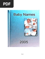 1000 Baby Names, Meanings and Origins PDF | PDF